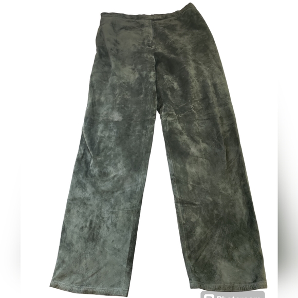 Lauren Ralph Lauren | Pants & Jumpsuits | Lauren Ralph Lauren Green Suede Pants Sz 6 | Poshmark